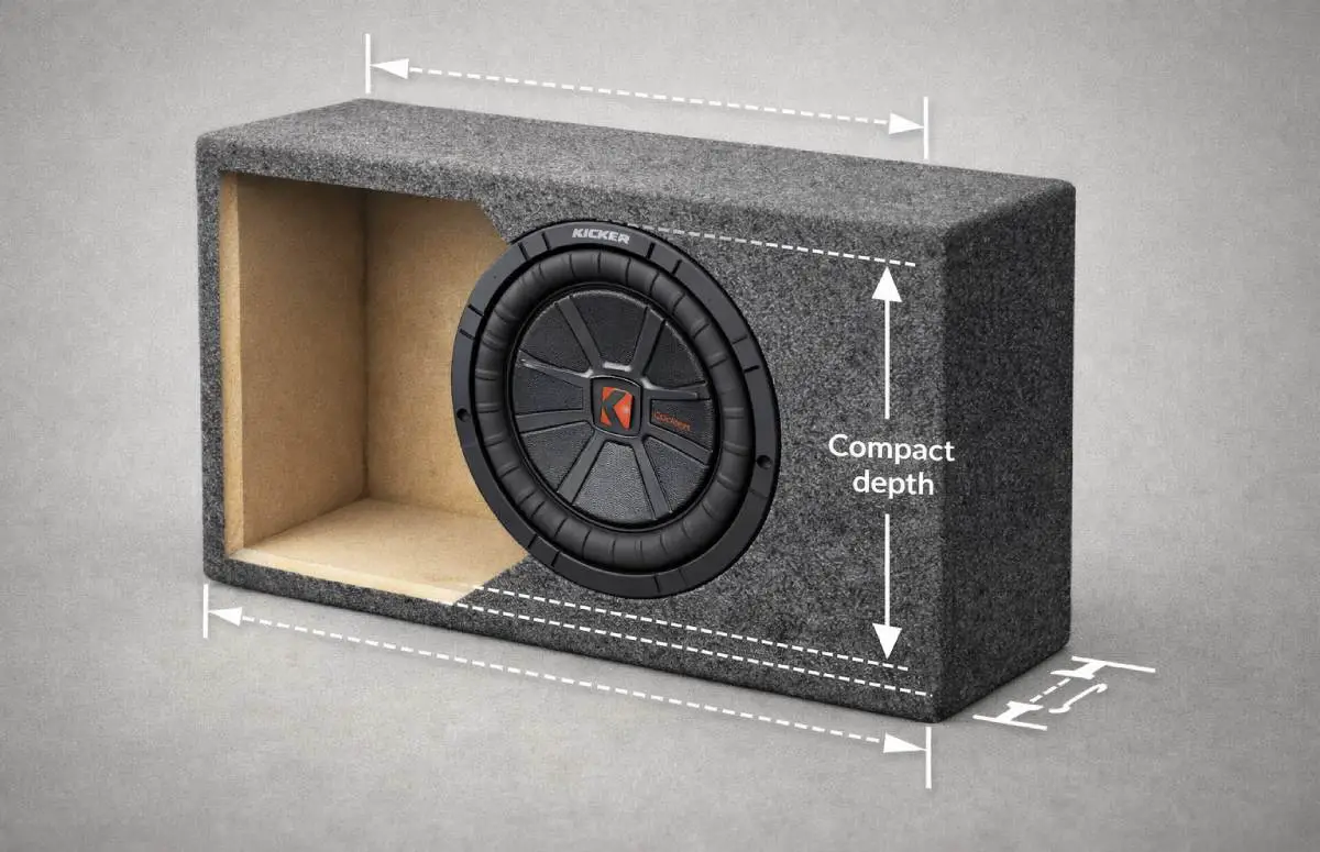 Kicker CompRT Shallow Subwoofer In-Depth Review | Audio Curious